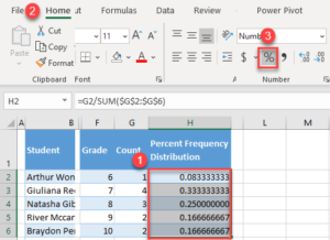 Percent Frequency Distribution - Excel & Google Sheets - Automate Excel