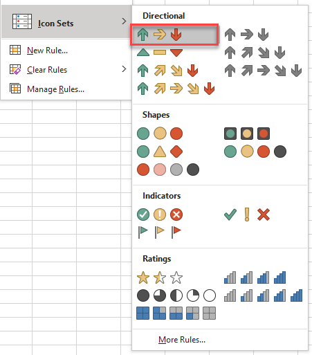 How To Use Comparison Icon Sets In Excel Google Sheets Automate Excel