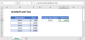 XLOOKUP Text - Excel & Google Sheets - Automate Excel