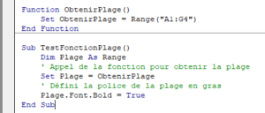 Fonction VBA - Appel, Valeur de Retour et Paramètres - Automate Excel