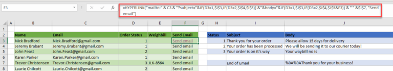 Send Email From Excel With Formula (No Macros!) - Automate Excel