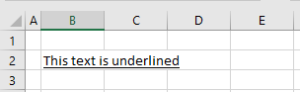 How to Underline Text in Excel & Google Sheets - Automate Excel
