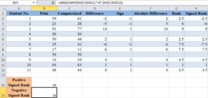 Wilcoxon Signed-Rank Test – Excel and Google Sheets - Automate Excel