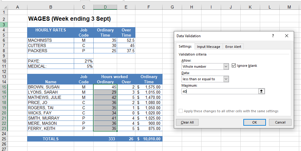 Data Validation Not Working in Excel & Google Sheets - Automate Excel Data Validation Not Working in Excel & Google Sheets - Automate Excel