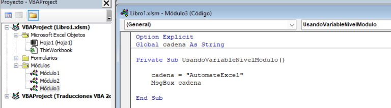 Vba Variable Global Automate Excel 9020