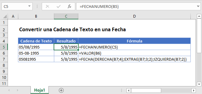 Convertir Texto En Fecha Automate Excel