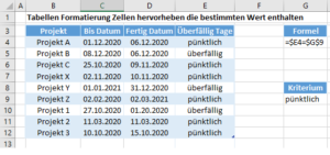 Zeilen Hervorheben die einen Bestimmten Wert Enthalten - Excel & Google Sheets - Automate Excel