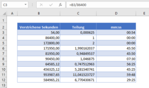 Sekunden in Minuten/Stunden/Zeit umrechnen - Excel & G-Sheets - Automate Excel