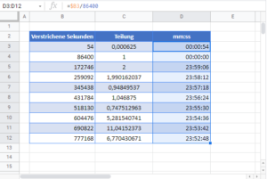 Sekunden in Minuten/Stunden/Zeit umrechnen - Excel & G-Sheets - Automate Excel