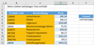 Bedingte Formatierung, Wenn die Zelle einen Beliebigen Text Enthält ...
