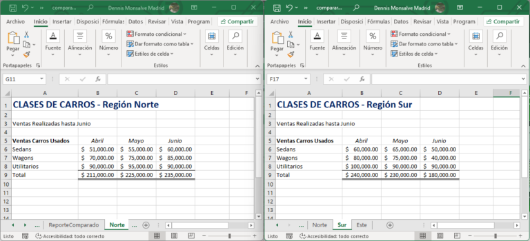 Comparar Dos Hojas en Busca de Diferencias en Excel y Google Sheets - Automate Excel