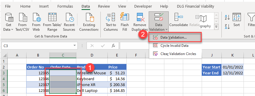 Data Validation – Date / Time Format in Excel & Google Sheets ... Data Validation – Date / Time Format in Excel & Google Sheets ...