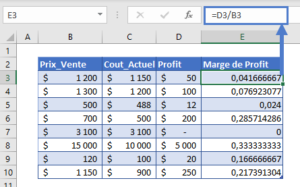Calculateur de Marge de Profit dans Excel et Google Sheets - Automate Excel