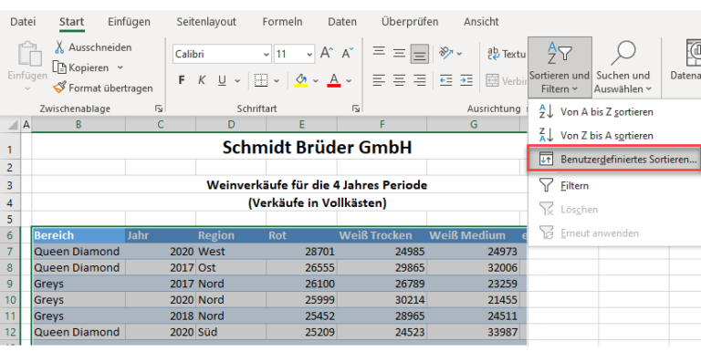 Erweiterte Sortierung in Excel & Google Sheets - Automate Excel