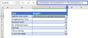 Text in Excel und Google Sheets umkehren - Automate Excel