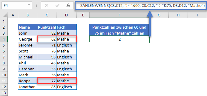 Zellen zwischen zwei Zahlen in Excel und Google Sheets zählen ... Zellen zwischen zwei Zahlen in Excel und Google Sheets zählen ...