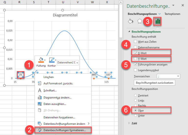 Gaußsche Normalverteilung Excel - Vorlage Download - Automate Excel