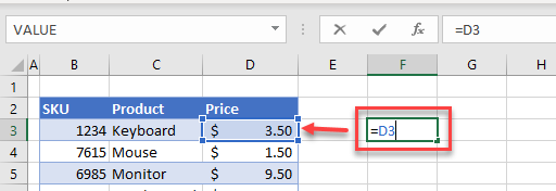 Formula to Copy Value to Another Cell in Excel & Google Sheets ... Formula to Copy Value to Another Cell in Excel & Google Sheets ...