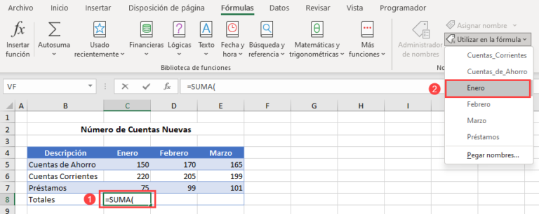 Cómo Pegar Nombres de Rangos en Excel - Automate Excel