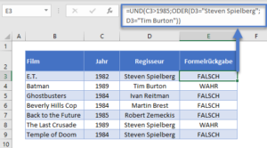 Beispiele für ODER-Funktion/WENN-ODER-Anweisungen - Excel, VBA & GS ...