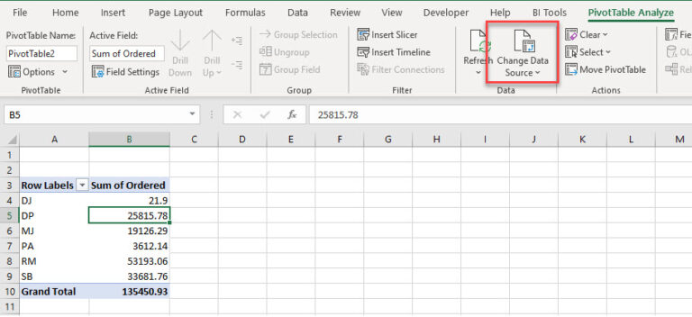 How to Change Data Source Reference for a Pivot Table in Excel and ... How to Change Data Source Reference for a Pivot Table in Excel and ...