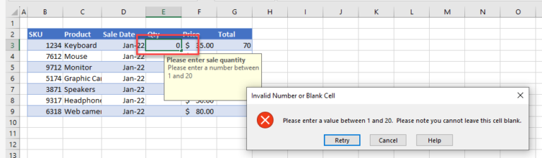 Ignore Blanks in Data Validation in Excel & Google Sheets - Automate Excel