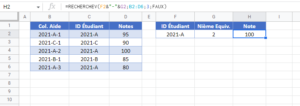 RECHERCHEV Valeurs en Double - Excel et Google Sheets - Automate Excel