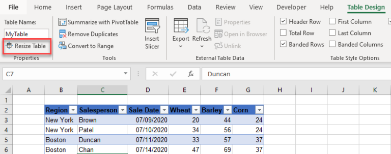 How to Use Table Tools in Excel - Automate Excel