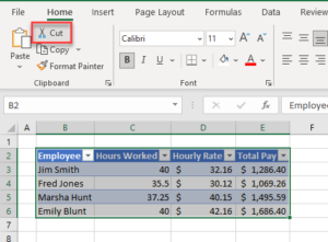 How to Move a Table in Excel & Google Sheets - Automate Excel