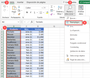 Buscar y Reemplazar Varios Valores en Excel y Google Sheets - Automate ...