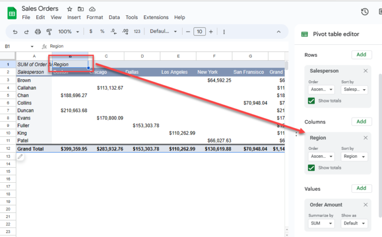 Remove a Field From a Pivot Table in Excel & Google Sheets - Automate Excel