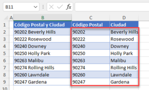 Dividir Una Celda en Dos o Más Columnas en Excel y Google Sheets - Automate Excel