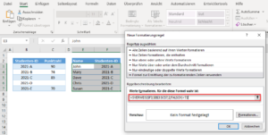 Bedingte Formatierung basierend auf SVERWEIS-Ergebnis - Excel & GS - Automate Excel