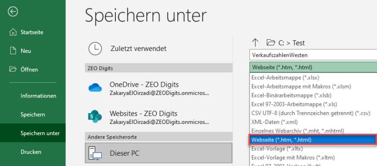 Excel- oder Google Sheets-Tabellen in HTML einbetten - Automate Excel