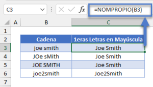 Escribir la Primera Letra en Mayúsculas - Excel y Google Sheets ...
