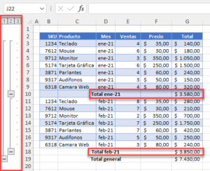 Cómo Agregar una Fila Total o Subtotal a una Tabla en Excel - Automate Excel