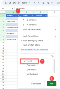Zeilen mit leeren Zellen in Excel und Google Sheets löschen - Automate Excel