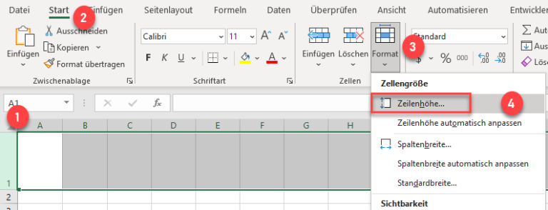 Zellengröße in Pixel oder Zoll ändern - Excel & Google Sheets - Automate Excel
