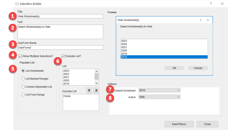 SelectBox Builder - Automate Excel