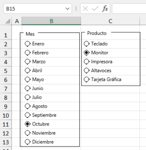 Cómo Agregar y Agrupar Botones de Opción en Excel - Automate Excel