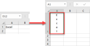 Text in Excel und Google Sheets vertikal schreiben - Automate Excel