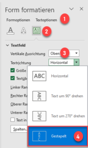 Text in Excel und Google Sheets vertikal schreiben - Automate Excel
