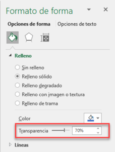 Cómo Hacer que Una Forma o Imagen Sea Transparente en Excel - Automate Excel
