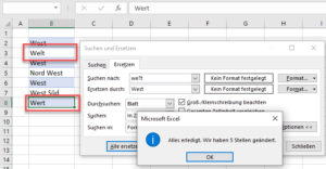 Suchen und Ersetzen mit Platzhaltern in Excel und Google Sheets - Automate Excel