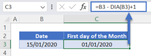 Primeiro Dia do Mês - Fórmulas em Excel e Google Planilhas - Automate Excel