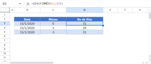Número de Dias no Mês - Fórmulas no Excel e Google Planilhas - Automate ...