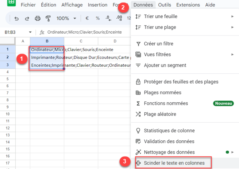 Diviser une Cellule de Texte en Deux Lignes ou Plus Dans Excel et Google Sheets - Automate Excel
