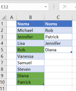 Surligner une Cellule si la Valeur Existe Dans une Autre Colonne Dans Excel et Google Sheets ...