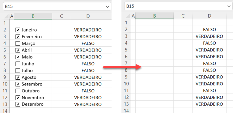 Excluir / Remover uma Caixa de Seleção no Excel e no Google Planilhas ...