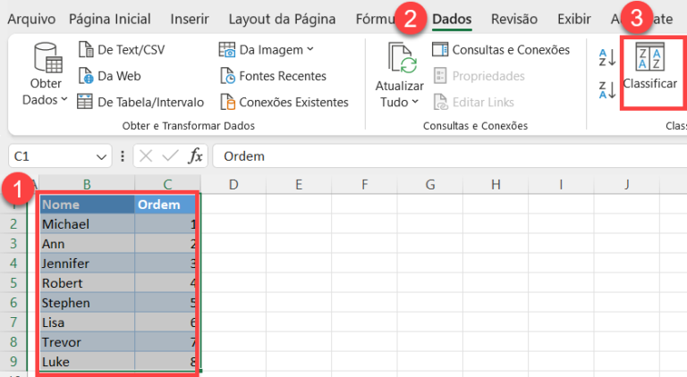 Como Inverter a Ordem dos Dados no Excel e no Google Planilhas ...